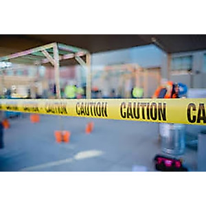 Swanson Tool Co., Inc BT30CAU2 Disposable Barricade Tape, 3 in W Ft L X 2 Mil T, Caution, Polyethylene, 300 Feet, Yellow & Black Print