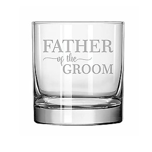 MIP 11 oz Rocks Whiskey Old Fashioned Glass Gift Father Of The Groom