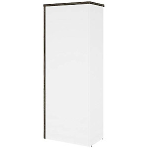 Bestar Gemma 4 Shelf Bookcase in Walnut Gray and White