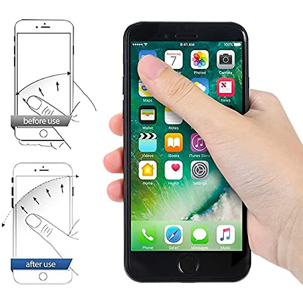 Cell Phone Ring Holder for Back of Phone Mount and Finger Grip iPhone Ring Kickstand (Gold)