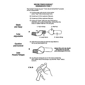 Strum-N-Comfort Kodiak Crossover Guitar Picks (SNC-K2.0/DP/NP)