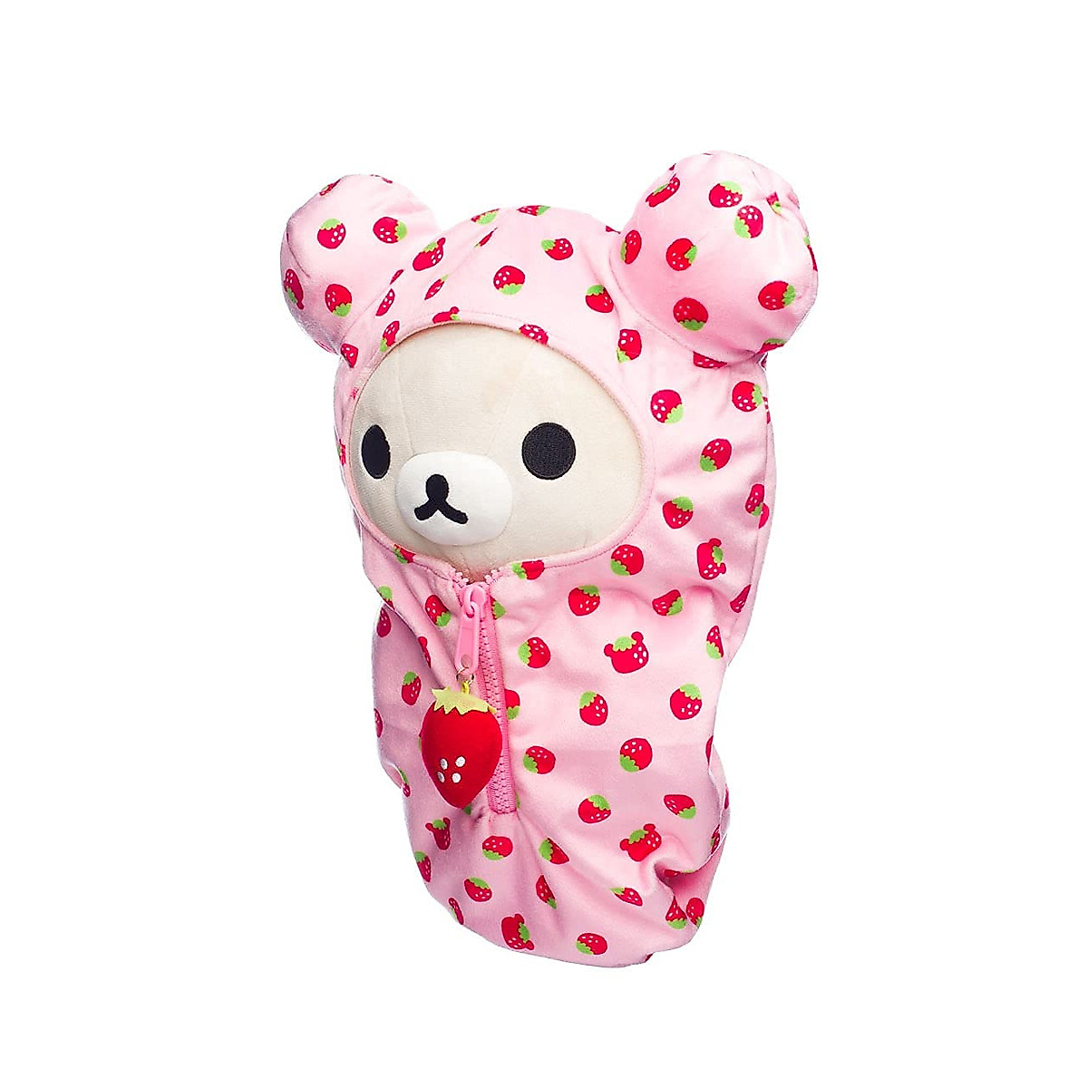 San-X Original Rilakkuma Sleeping Bag Plush Series (Korilakkuma - Strawberry)