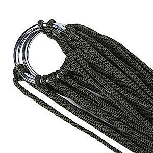 Hammock Hanging Mesh Strong Thick Nylon Rope Hammock Swinging Hammock Seat Travel Hanging Swing Chair