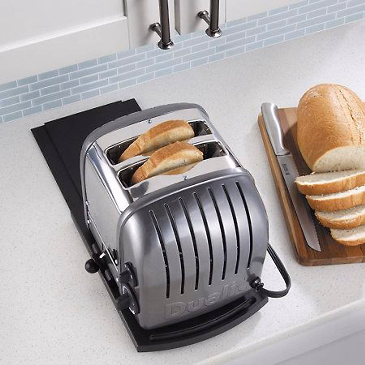 HauSun Handy Sliding tray Sliding Tray Mat for Coffee Maker,Kitchen Appliance Moving Caddy,Countertop Stoage for Air Fryer, Blender, Stand Mixer,Food Processors,1 set