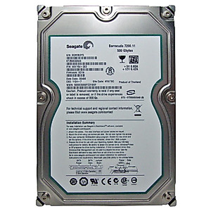 Seagate ST3500320AS Barracuda 7200.11 500 GB SATA 32 MB Cache Bulk/OEM Hard Drive