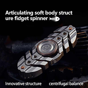 WANERSEN Fidget Slider Soft Body Fishbone Structure Decompression Toys EDC Gear for Fun, Ti