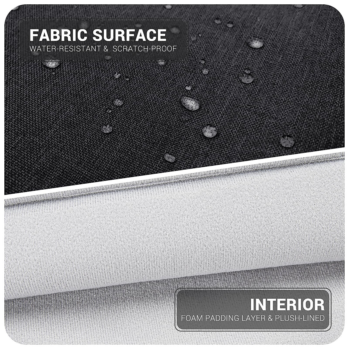 MicaYoung 15.6-16 Inch Laptop Sleeve Shoulder Bag Waterproof Notebook Chromebook Computer Carrying Case Compatible with 15.6 inch Acer Asus Dell HP Thinkpad, Black