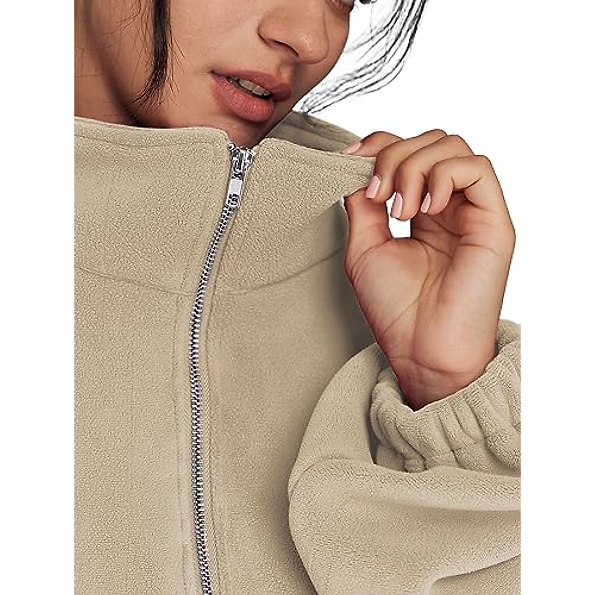 AUTOMET Womens Oversized Sweatshirt Hoodies Half Zip Pullover Trendy Long Sleeve Shirts Tops Y2k Fall Outfits Sweaters Clothes 2023 Khaki