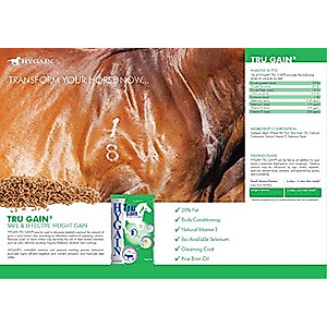 Hygain TRU GAIN - High Fat Conditioner - Rice Bran Oil Pellet with Vitamin E and Selenium
