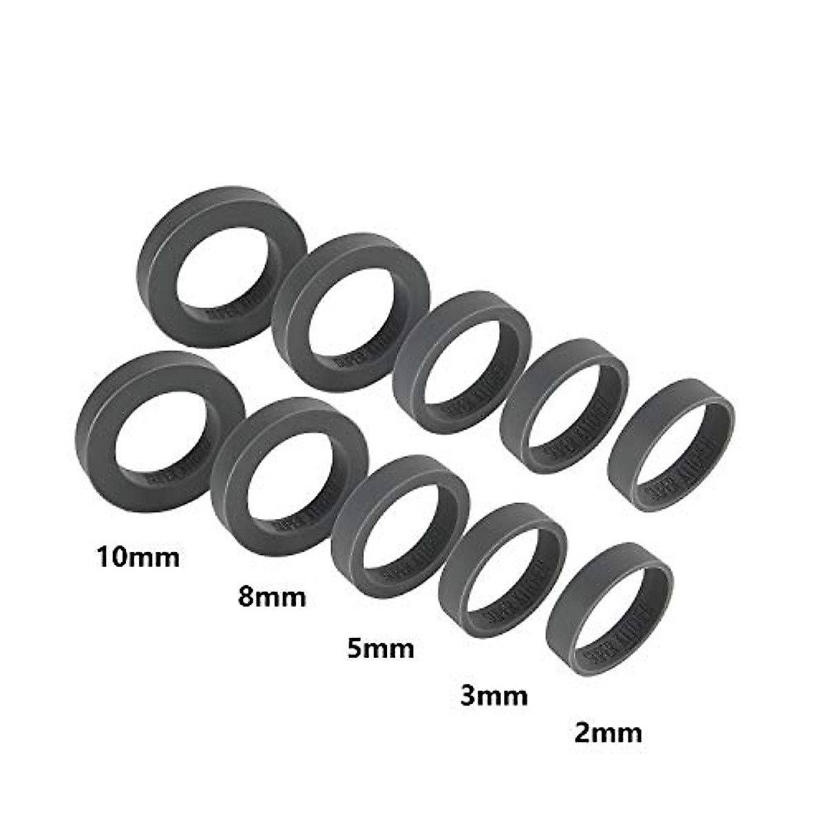 Adjustable Rolling Pin with Thickness Rings for Baking -Non Stick Stainless Steel Dough Roller Pin with Bands for Cookie,Wood,Wooden and Bread (Grey, 17.5'')