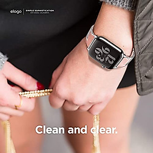 elago Clear Band Compatible with Apple Watch Band 38mm 40mm 41mm, Compatible with iWatch Series 8/SE2/7/6/SE/5/4/3/2/1 – Transparent Protective Band, Watch Strap Connector Included