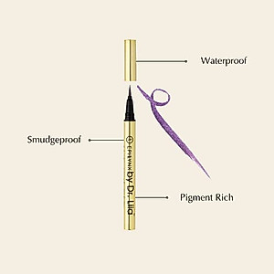 EPILYNX Vegan Gluten & Allergen Free Liquid Eyeliner Pencil | Long Lasting Waterproof Eyeliner with Precision Tip | 2ml | Blue By Dr. Liia