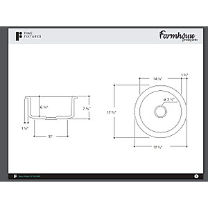 Fine Fixtures Round Fireclay Sink