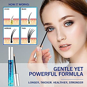 Premium Eyelash Growth Serum and Eyebrow Enhancer by LASHJAR, Lash Boost Serum for Longer, Fuller Thicker Lashes & Brows