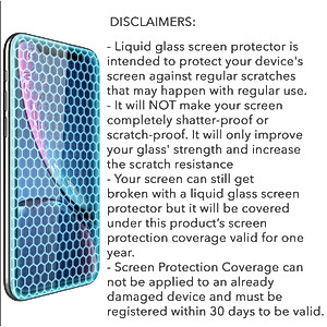 Luvvitt Liquid Glass Screen Protector With $250 Screen Protection - Scratch Resistant Wipe On Coating for All Smartphones Tablets Smartwatches - Universal