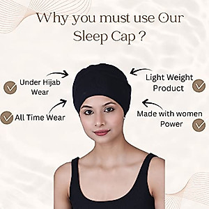 SAKUCHI Chemo Hats Solid Sleep Cap Bamboo Soft Cancer Headwear for Women
