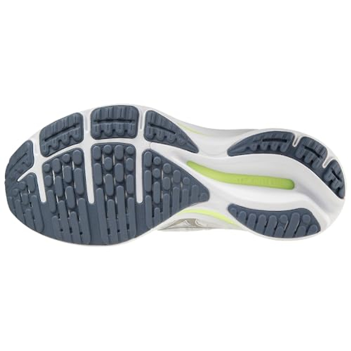 Mizuno Women's Wave Rider 25 WAVEKNIT™ | neutral Support Running Shoe |Eco Friendly Materials | Waveknit- Nimbus Cloud/White | US 8