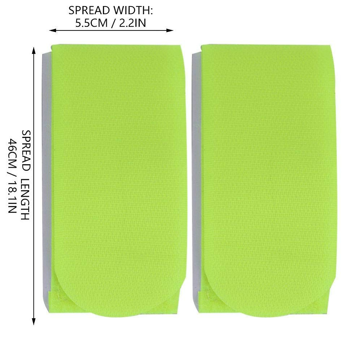 VGEBY 2 PCS Ski Straps, Multi-Purpose Adjustable Wide Hook and Loop Ski Straps Protector Pads for Race Skis, Powder Skis, Fat Skis(Yellow) Ski Strap Ski Strap Ski Strap