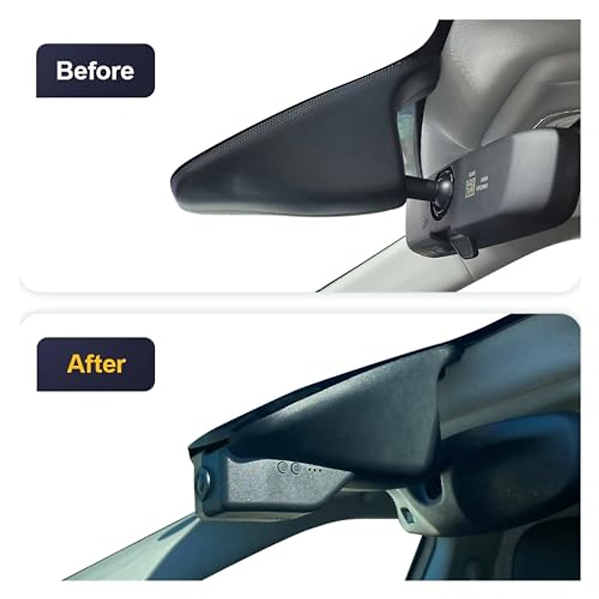 FITCAMX Car Camera WiFi Connection APP Control Dash Cam Compatible with Jeep Compass (2nd Gen) 2018 2019 2020 2021 2022 2023 (Color : HD2-6125, Size : 2K Dual Cam 64GB)