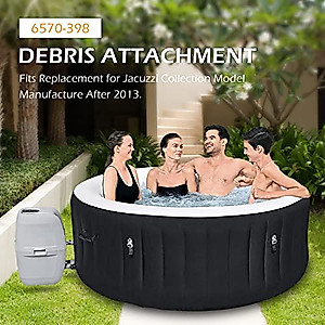 POOLOOP Hot Tub Debris Bag Attachment Replacement Compatible with Jacuzzi Hot Tub Parts Fits Collection Model Manufacture After 2013 - Models 6570-398(1 Pack)