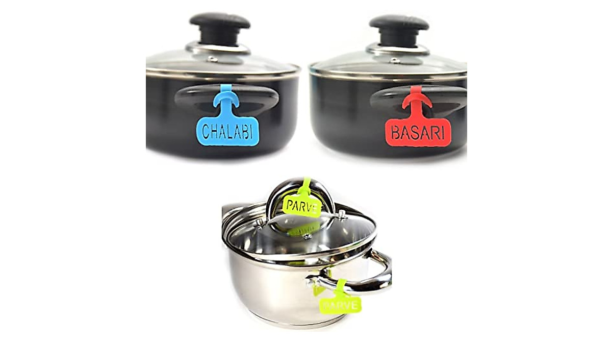 Color-Coded Kosher Labels for Organized Kitchen