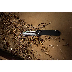 Schrade Delta Class Divergent 7.4in with 3in AUS-8 Steel Blade and G10 Handle for EDC,Black