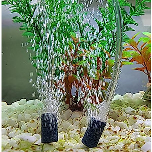 AQUANEAT Aquarium Air Stones 1 inch 12PCS, Bubble Stone, Fish Tank Airstones, Aerator Stone Bubble Diffuser, Air Pump Accessories for Aquariums, Fish Tanks, and Hydroponics