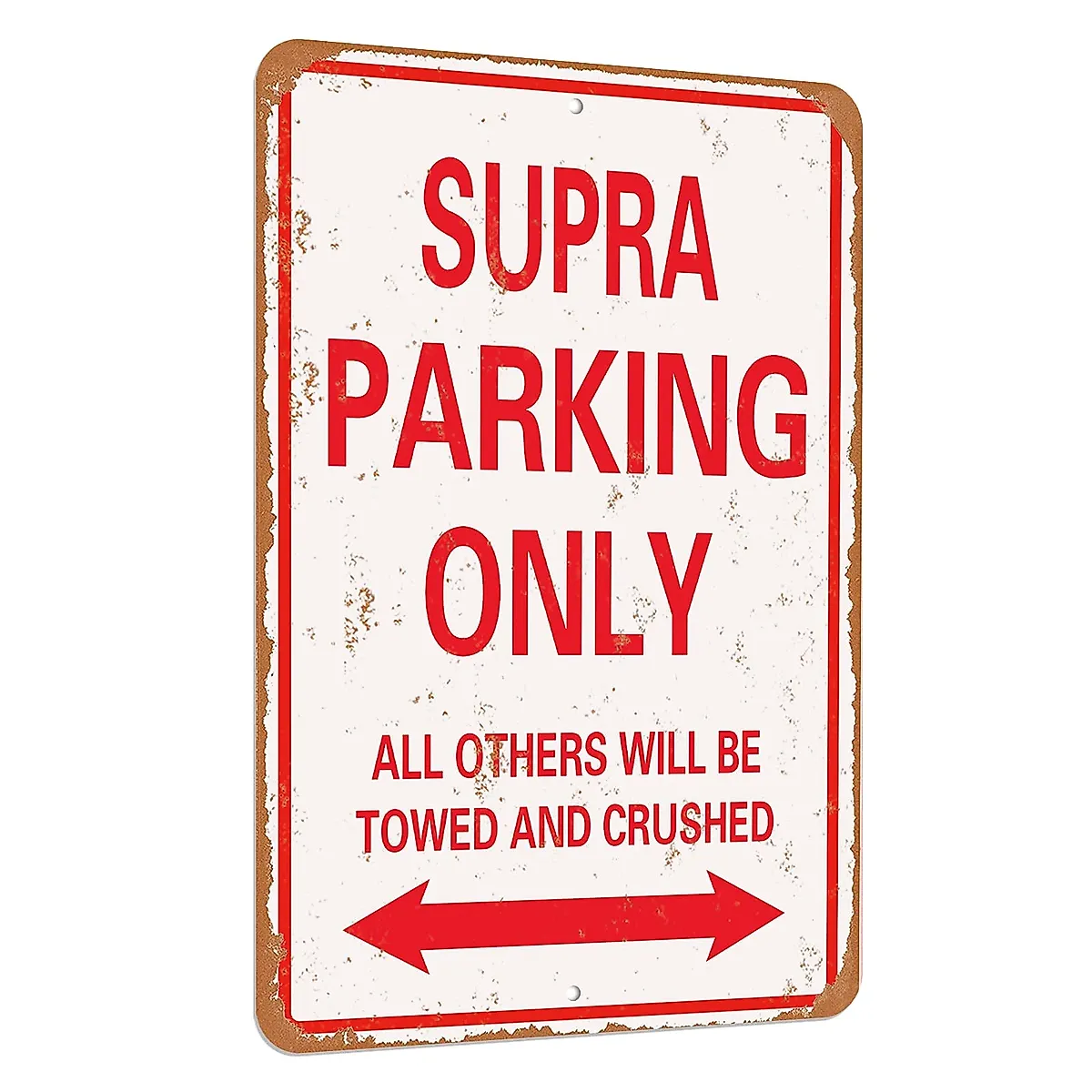 TCHPAX 12X8 - SUA Parking only vintage look funny mental tin sign-inches-Aluminum…