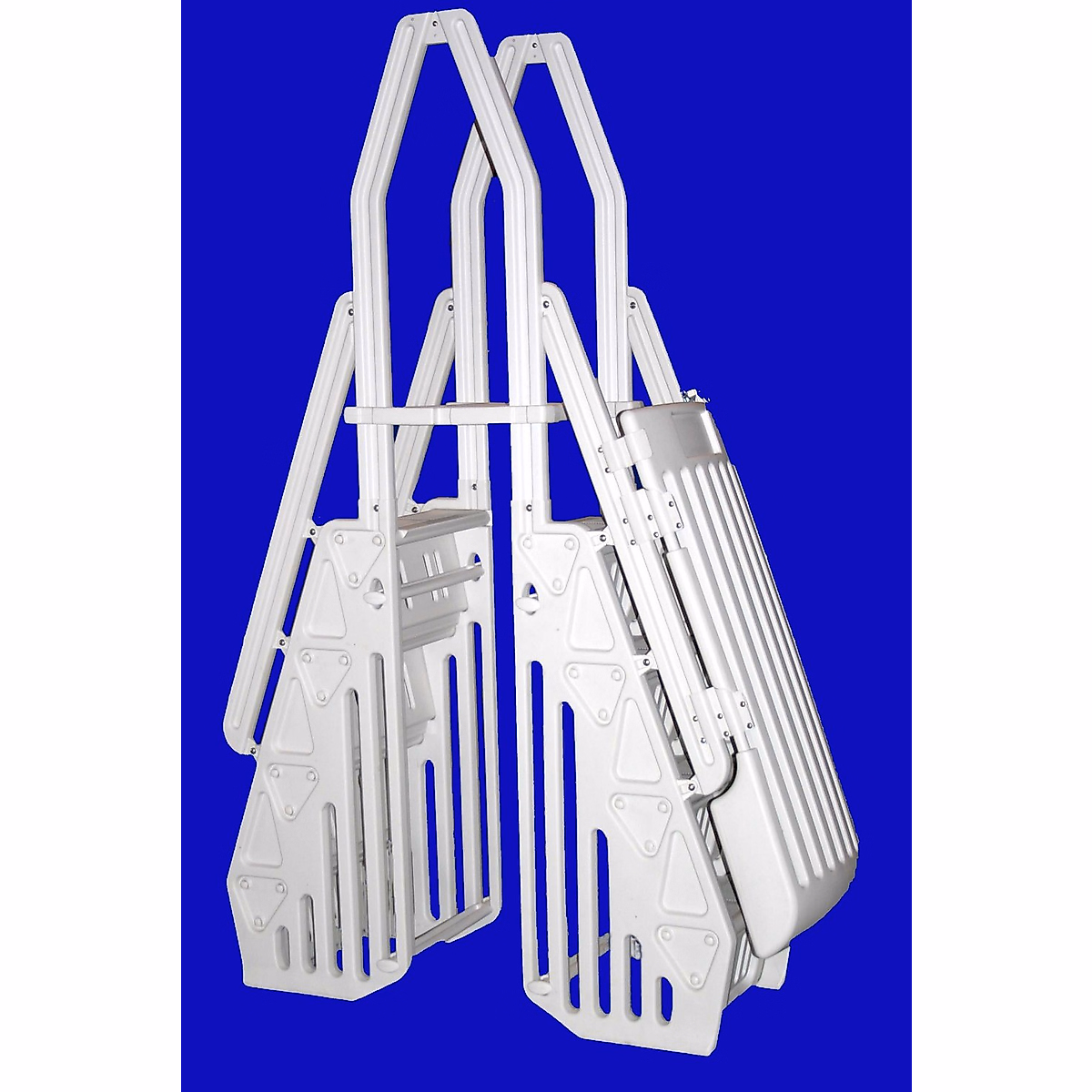 Blue Wave NE115 Neptune A-Frame Entry System for Above Ground Pools, White