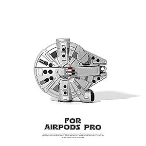 VARWANEO Earphone Case for Airpods Pro Case Spacecraft Millennium Falcon Headphone Case for Apple Air Pods 2 Earpods Protective Cover (for Airpods Pro)