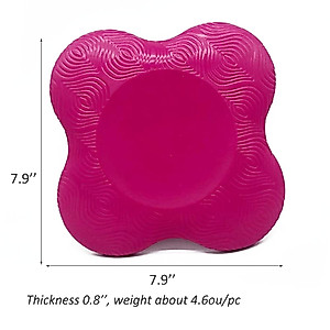 Yoga Knee Pad Support, Non Slip Cushion for Knees Thick Kneeling Pad, Soft Yoga Knee and Elbow Wrist Pads for Women/Men, for Kneeling Down, Workout, Pilates Exercise 2 Pack (Rose)