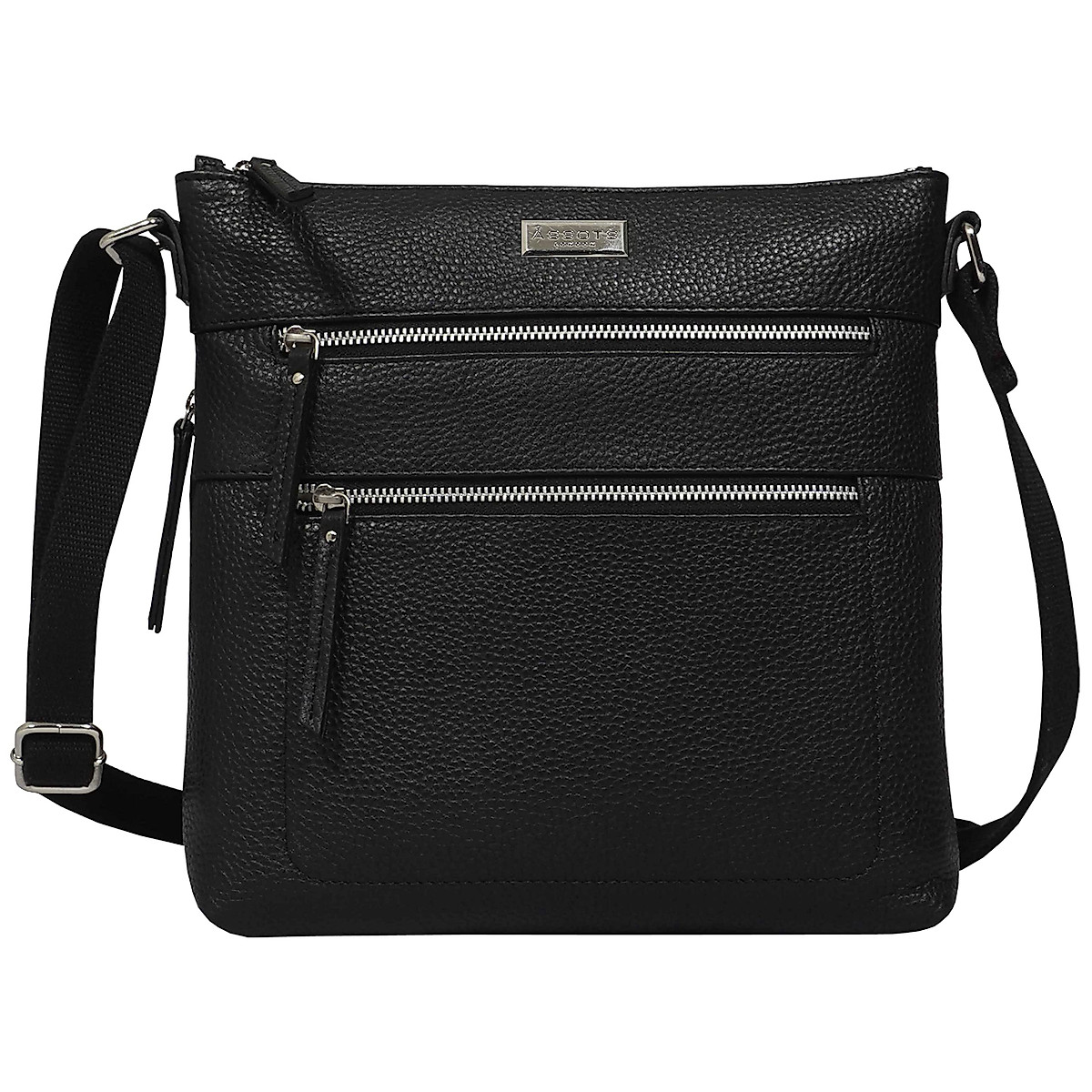 ASSOTS Crossbody Bags for Women – Real Leather Purses with RFID Protection, Multiple Pockets and Adjustable Strap