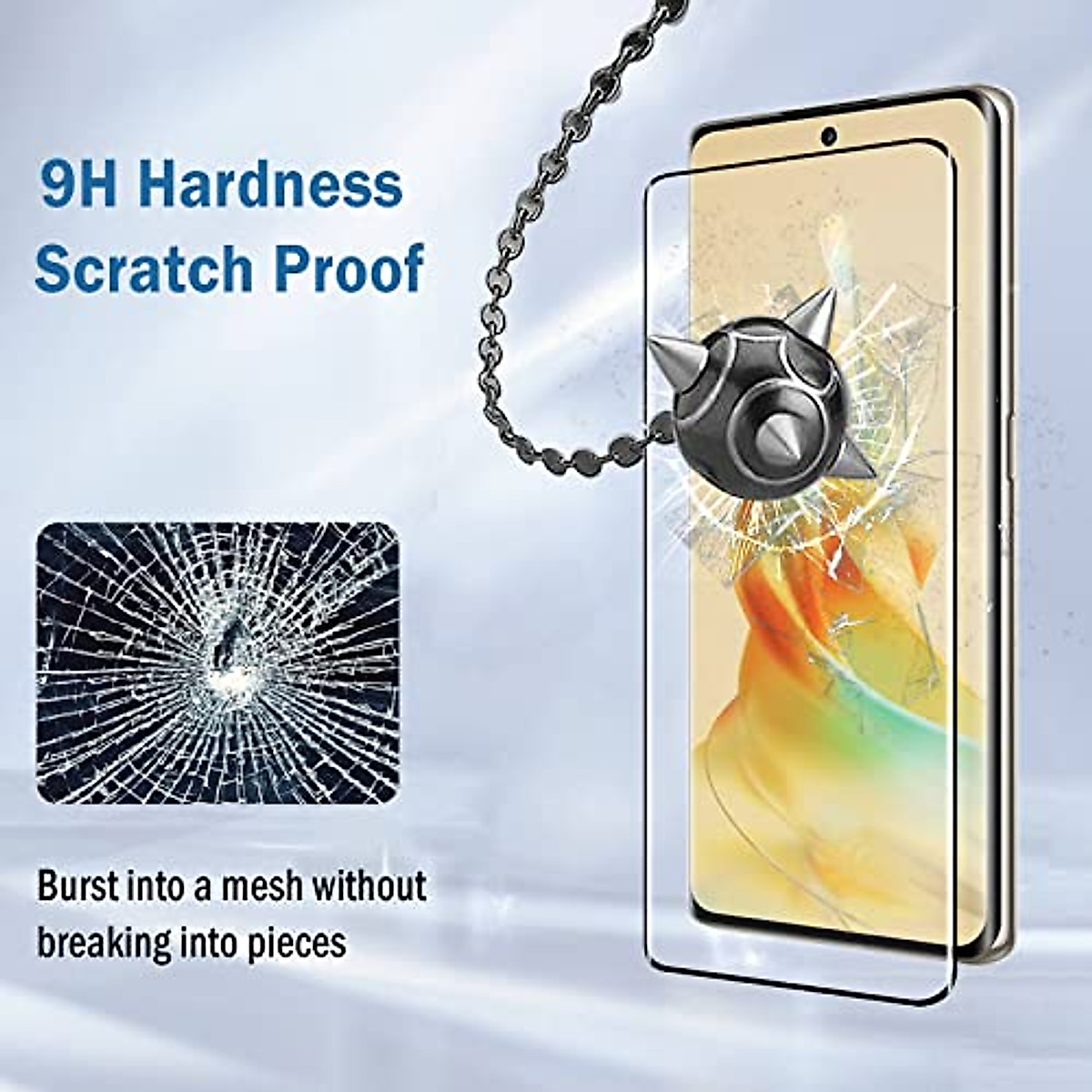 Natbok 2 Pack for OPPO Reno 8T 5G Screen Protector,9H Tempered Glass Film,HD Clear Scratch Resistant,Case Friendly Bubble-Free Easy Installation for OPPO Reno 8T 5G Glass Screen Protector