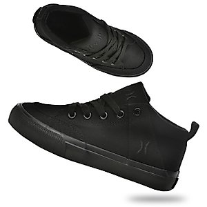 Hurley Roddy Kids High Top Skateboard Sneakers, Black Sports Shoes for Boys and Girls, Sneakers for Toddlers and Children