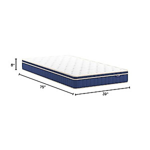 Sweetnight Twin Mattress, 8" Twin Size Hybrid Mattress with Gel Memory Foam & Individually Pocket Springs