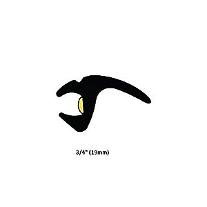 Universal Rubber Reveal Moldings 19mm (3/4") with Clean-Stick Butyl & design line (6')