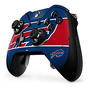 Skinit Decal Gaming Skin Compatible with Xbox One Elite Controller - Officially Licensed NFL Buffalo Bills Zone Block Design