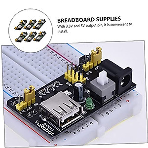 CUBTOL 6pcs Power Module Challah Board USB Breadboard Module Breadboard Repair Supplies Mb102 Breadboard Replacement 3.3v 5v Breadboard Power Supply 3.3v 5v Breadboard Module Dc Supplies
