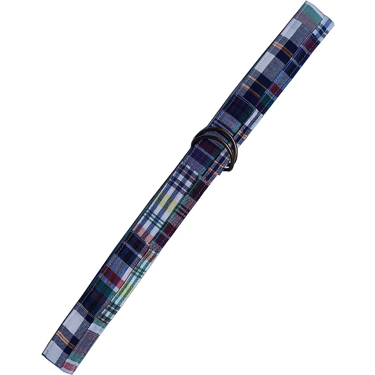 KVR Fashion Waist Cotton Double D Ring Designer Women Teen checks Belt (L, SPW-2547)