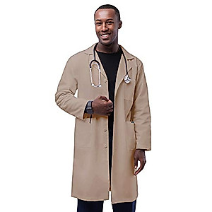 Adar Universal Unisex Lab Coats - Classic 39" Lab Coat - 803 - Khaki - 38