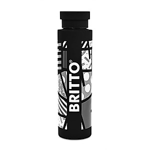 BRITTO Romero 25oz Insulated Water Bottle, Stainless Steel, Black Landscape - Black'