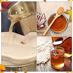 Maple Syrup Cone Filter Set Includes 1 Quart Heavy Duty Boiling Filter 10 x 10 Inch and 9 x 9 Inch Pre Filters Strainer Maple Syrup Tapping Kit Supplies for Maple Syrup Filtering (22 Pieces)