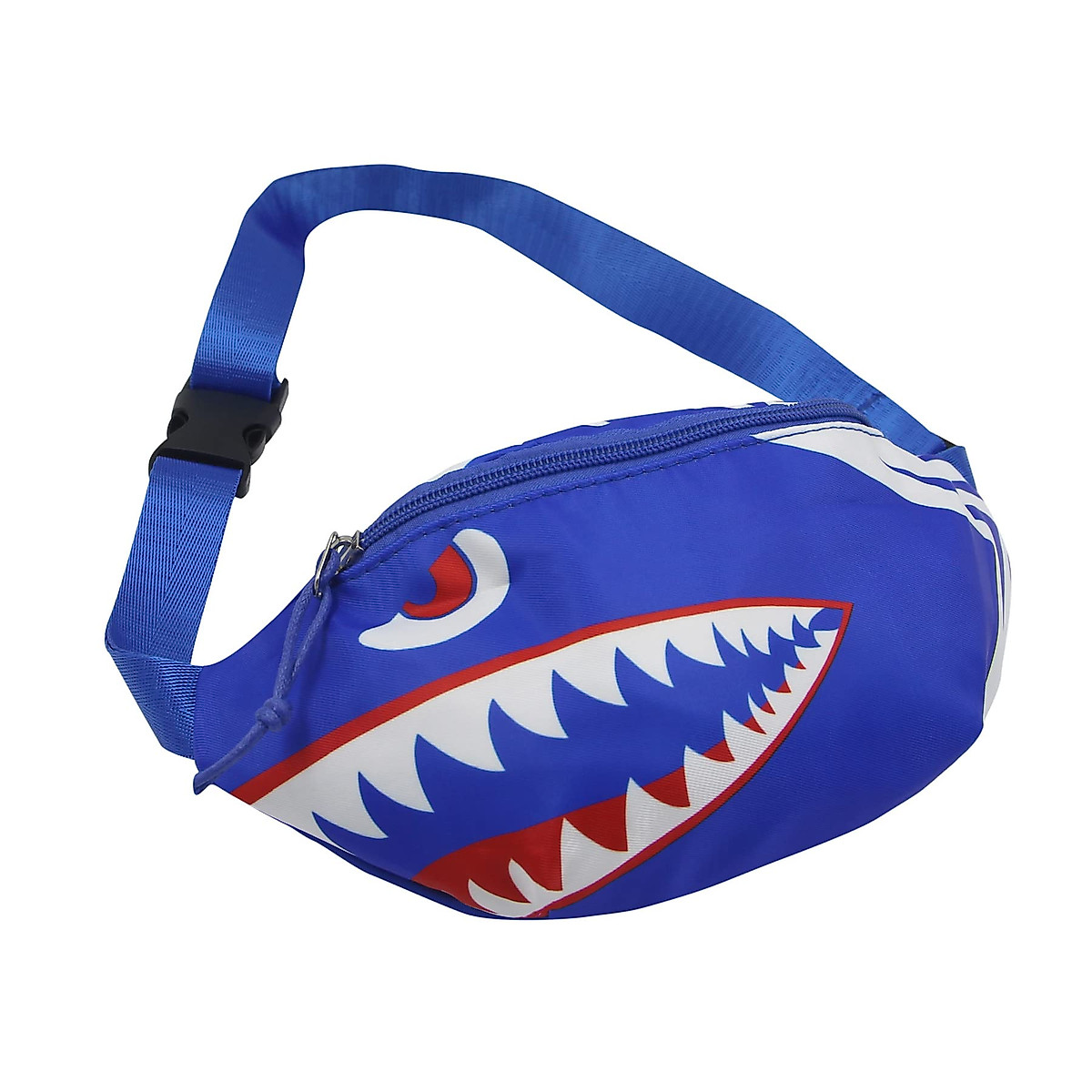Toddler Boys Girls Cute Cartoon Shark Mini Fanny Pack Kids Sports Running Purse Waist Pack Belt Bum Bag