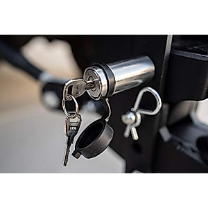 2 Pack - Bulletproof Stainless Steel Trailer Hitch Locking Pin with Weather Resistant Rubber Cap / 5/8" Diameter / Universal Fit