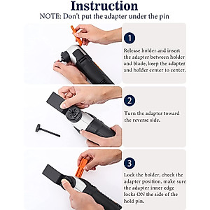 Nuovoware Universal [20PCS] Wood Oscillating Saw Blades, 1-3/8” Metal Quick Release Multitool Kit Compatible with Fein Multimaster Craftsman Rockwell Bosch Ryobi Worksite