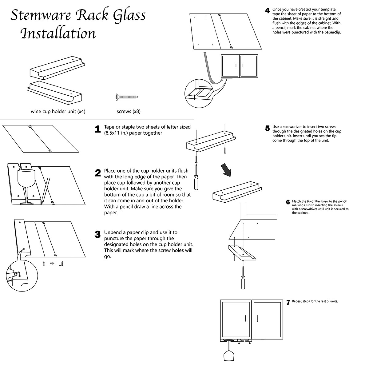 Rustic State 2 Sectional Adjustable Under Cabinet Mount Wood Stemware Rack Hanging Shelf Glassware Holder Bar Organizer with up to 6 Wine Glass Storage 11 Inch Deep Mahogany