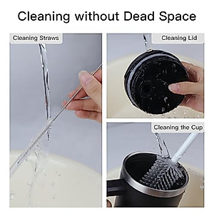 Bailkind 40oz 1180ml Tumbler With Straw and Lid X2, Spill-Proof Double Wall Stainless Steel Vacuum Insulated Cup Travel Flask Mug With Handle for Water, Iced/Hot Tea or Coffee