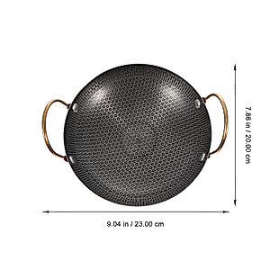 Hemoton Stainless Steel Wok 1 Pc Seafood Pot Stainless Steel Lightweight Noodle Pot Outdoor Stove