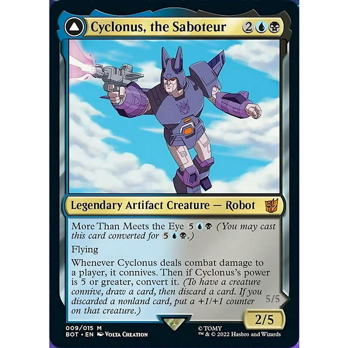 Magic The Gathering - Cyclonus, The Saboteur // Cyclonus, Cybertronian Fighter (009) - Transformers