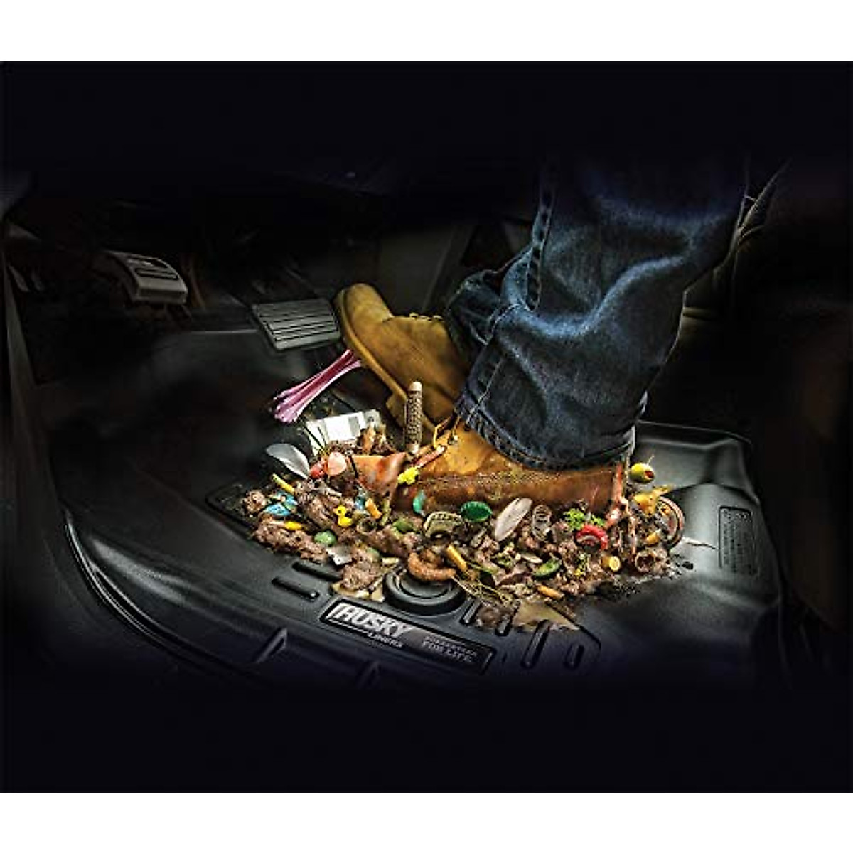 Husky Liners Weatherbeater Floor Mats | Fits 2020 - 2024 Ford Explorer | Front & 2nd Row, 4-pc Black - 99321